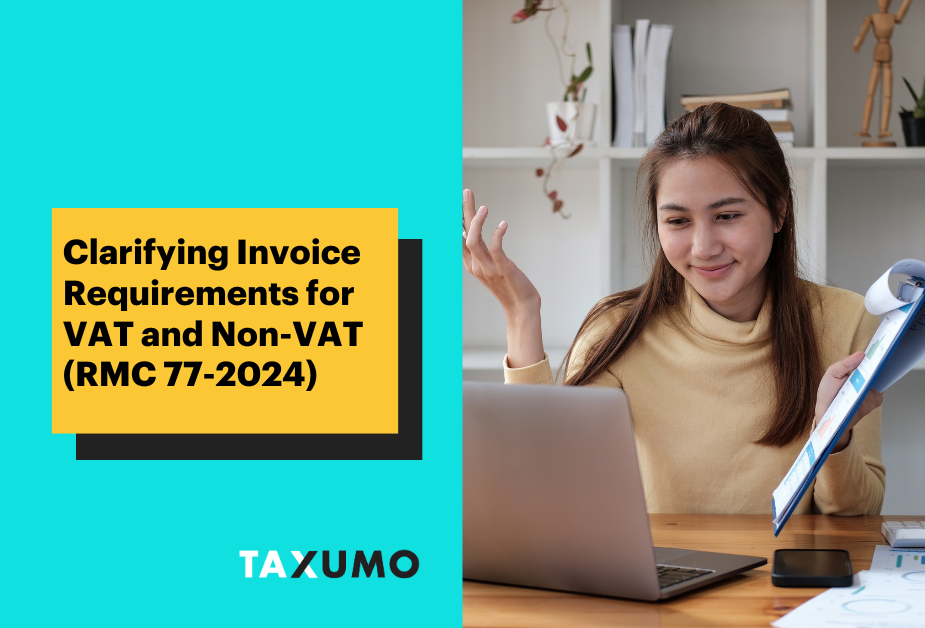 Clarifying Invoice Requirements for VAT and Non-VAT (RMC 77-2024)
