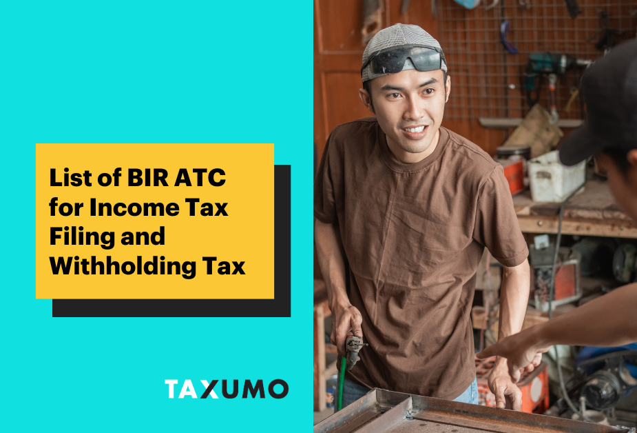 List of BIR ATC for Income Tax Filing and Withholding Tax